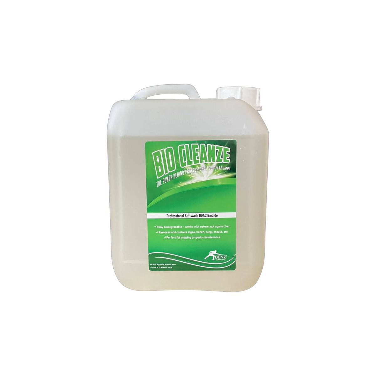 BENZ Bio Cleanze 5Ltr - 50% DDAC Softwash Biocide – EMKO Industrial