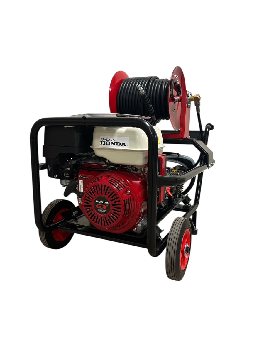 Honda GX390 Electric Start Pressure Washer with Comet Pump & 30mtr Reel ...